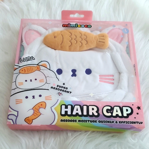 MIMI & COCO | Accessories | Mimicoco White Hair Cap With Unique Kawaii ...